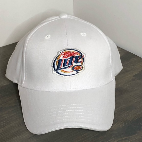 Miller Lite | Accessories | Miller Lite White Baseball Cap Hat ...